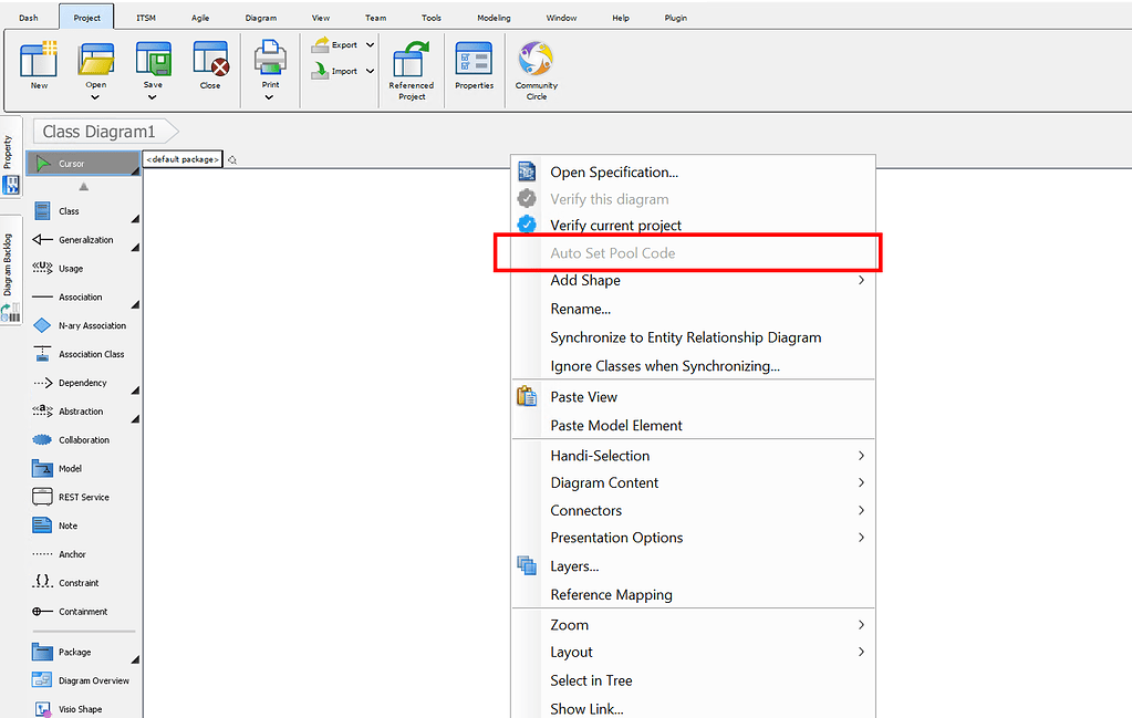 How to hide my custom context menu dynamically? - Plug-in & Open API - Discuss the Visual Paradigm