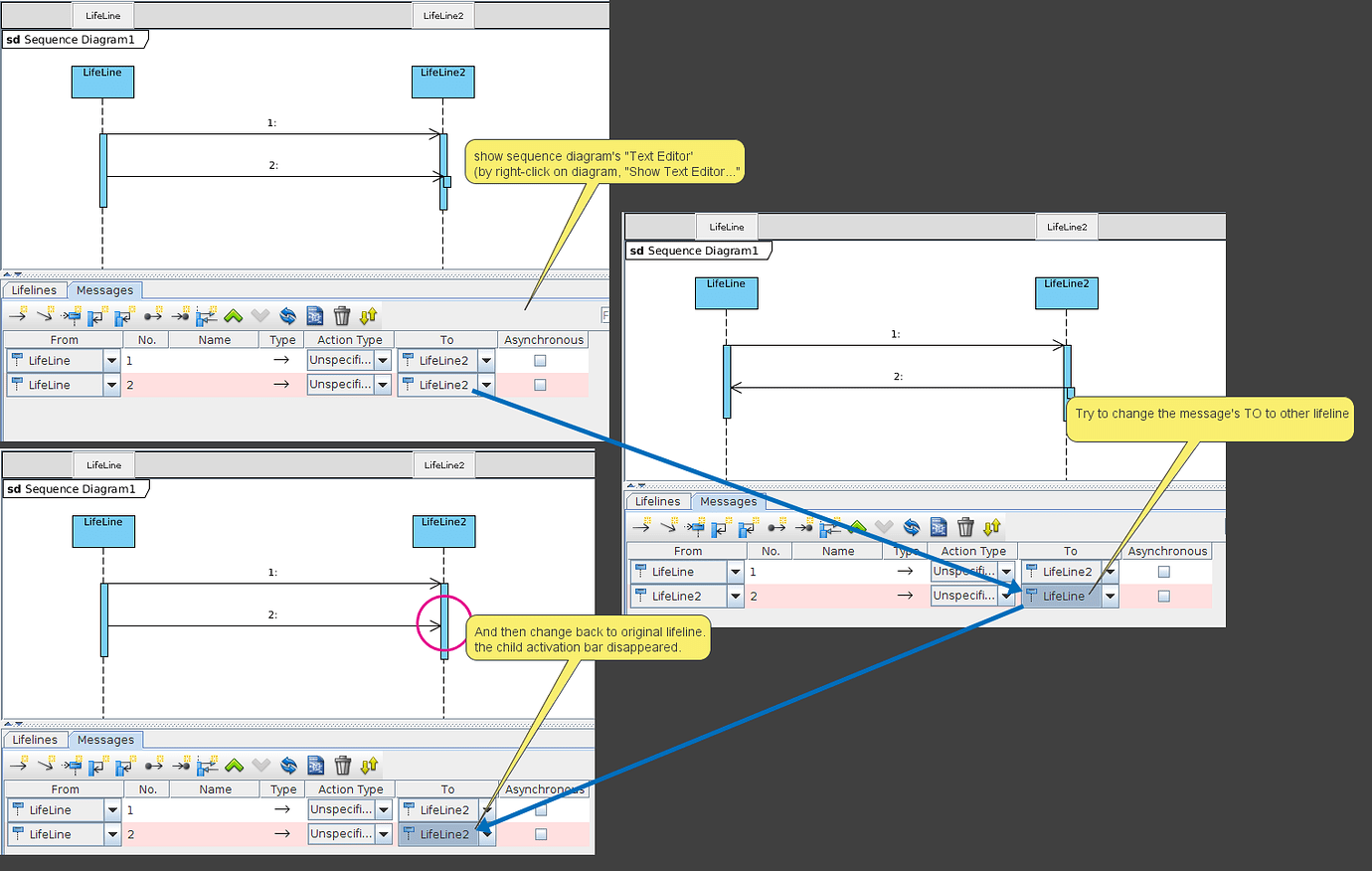 Sequence diagram : help to rearrange activity bars - UML - Discuss the ...
