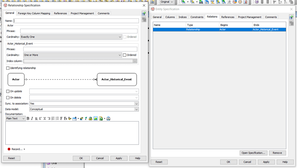 How to create relationship arrows in ERD when the GUI is bugged? - How ...