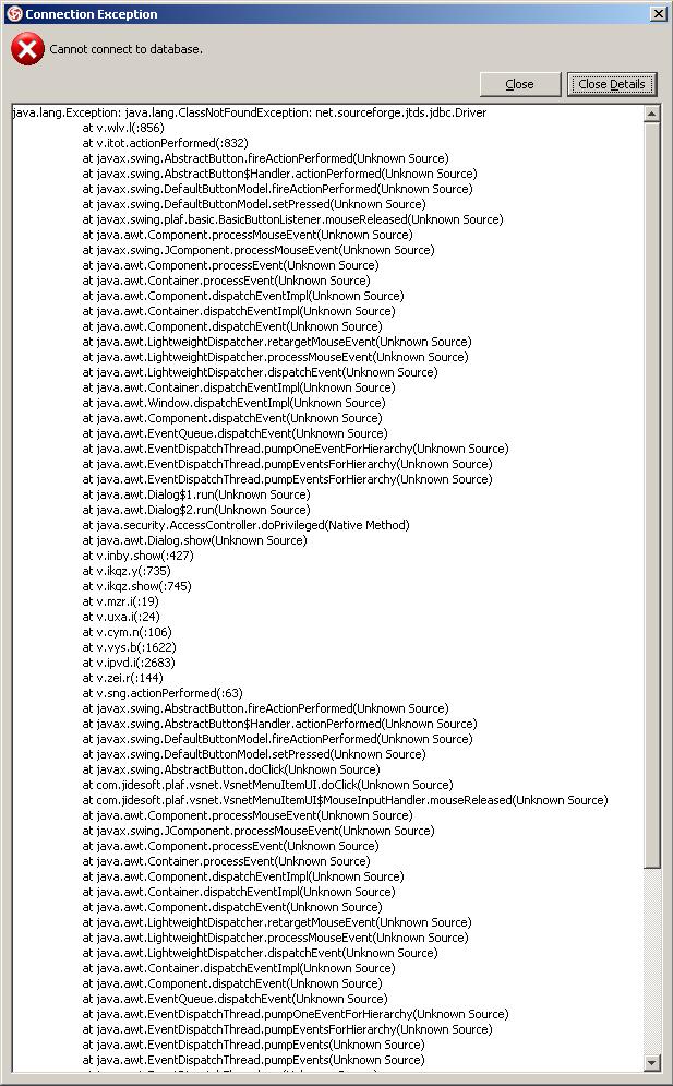 Unable to reverse database, MSSQL 2005 - General Questions/Discussions - Discuss the Visual Paradigm