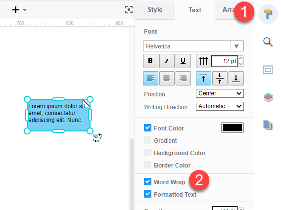 Text Wrapping In Data Object Feature Suggestions Discuss The Visual Paradigm
