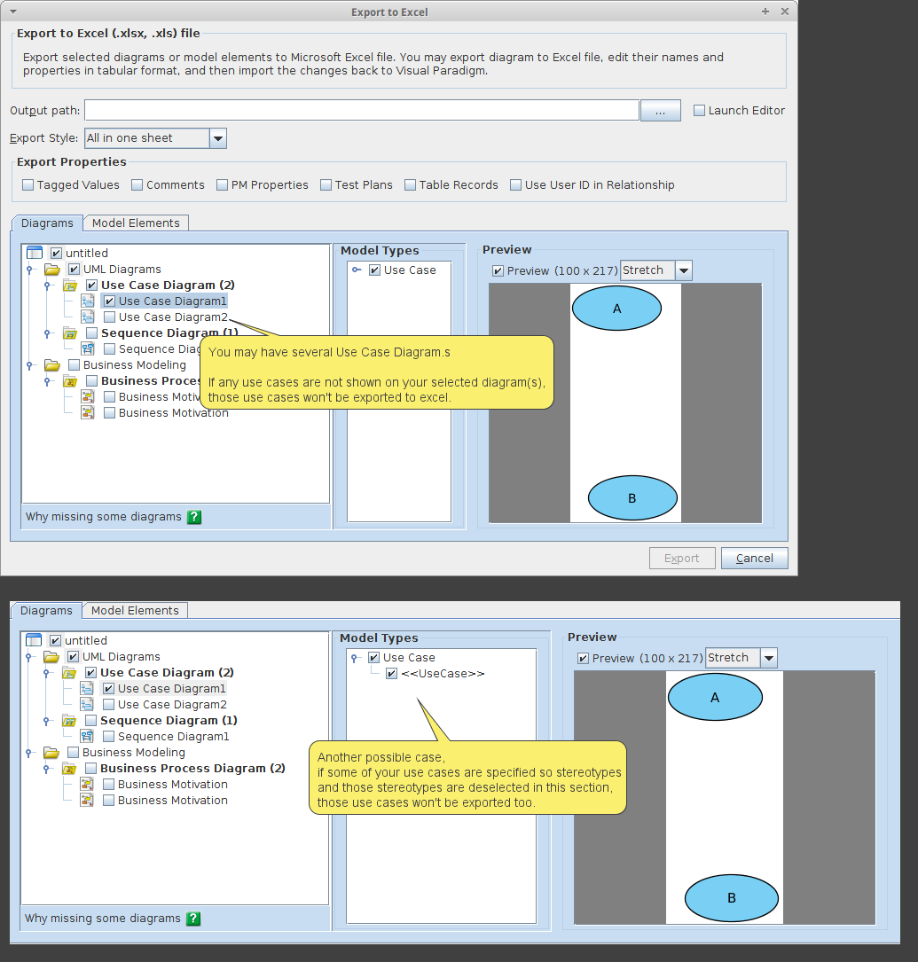 Exporting Use Cases To Excel Does Not Export All Use Cases Bug 