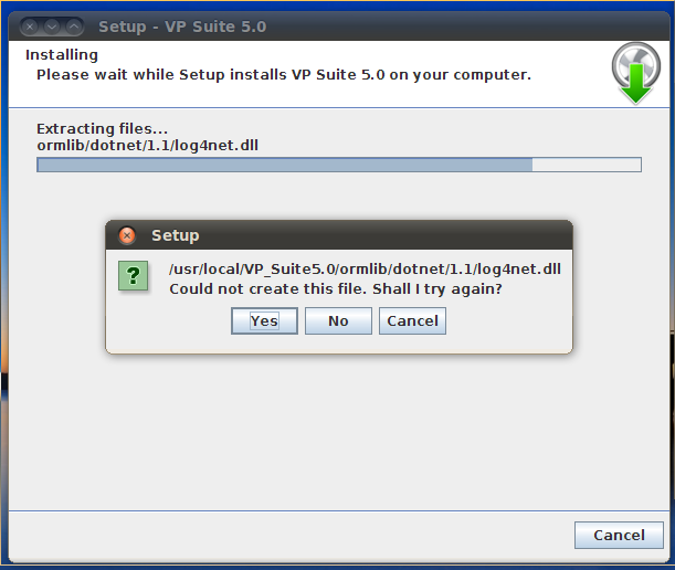 Failed To install Visual Paradigm UML8 Enterprise General ions 
